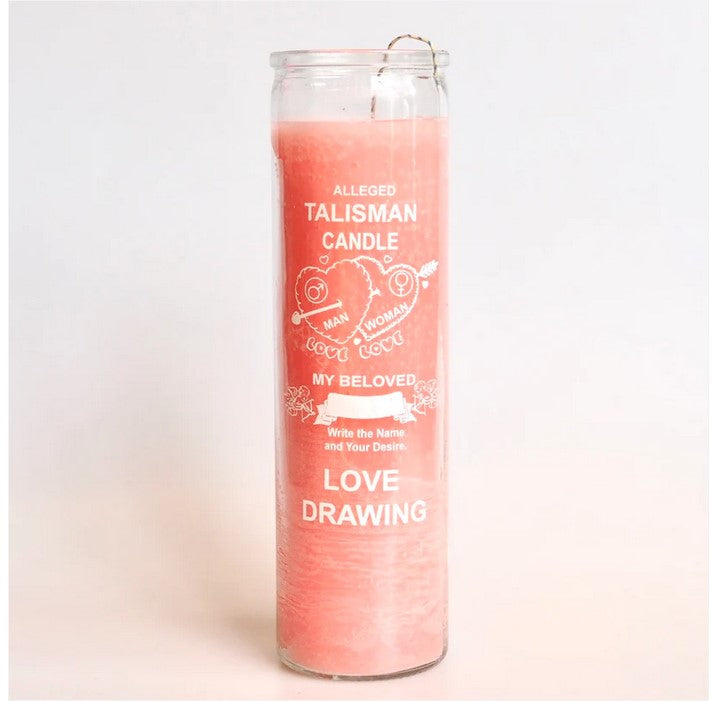 MEXICAN PRAYER RITUAL CANDLE Love Drawing VIRGIN MARY GUADALUPE VOTIVE ...