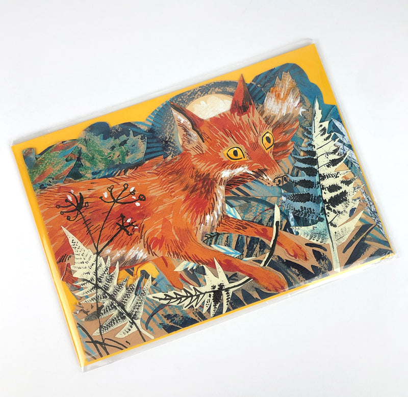 MARK HEARLD GREETING CARDS Fox 3D CONCERTINA CARD ART CARD PAGAN – We ...