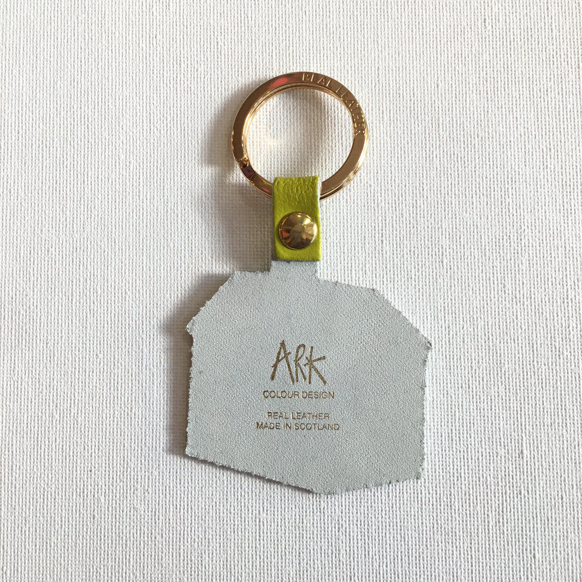 HANDMADE LEATHER KEY RINGS KEY FOBS Cabin/House CAR ARK COLOUR DESIGN ...